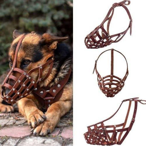 Купити Намордник сітка для німецьких вівчарок кобамелей коричневий Фауна Коричневий, ціна 301.07 ...