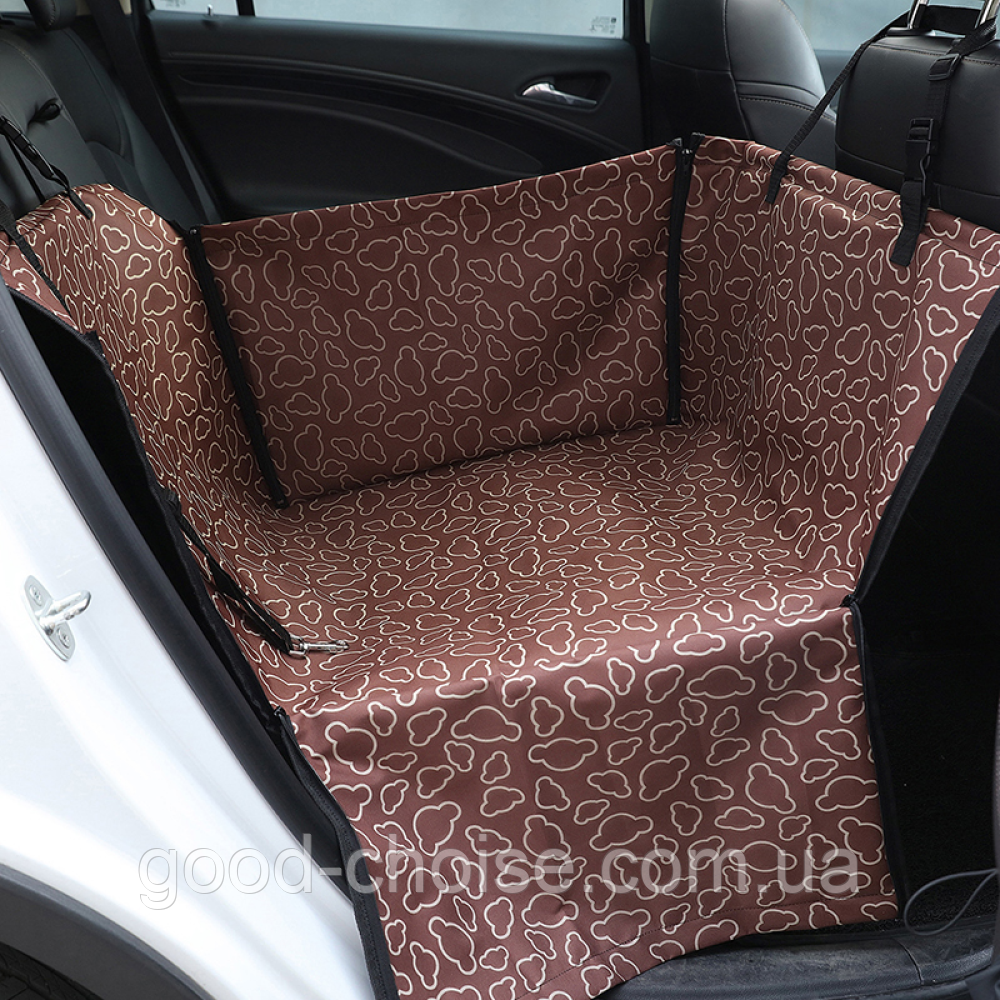 Купить Накидка на заднее сидение авто для собак, 120х56 см, Коричневый ...