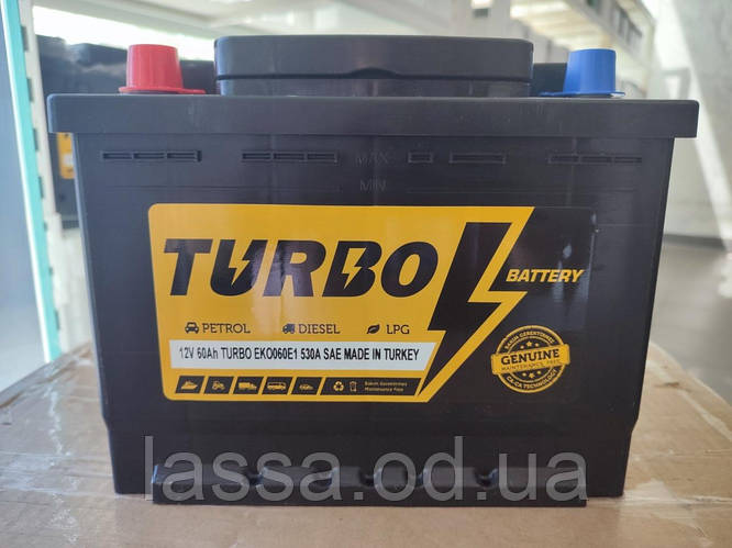 Купить Аккумулятор TURBO ЕКО 6СТ-60-АЗ (1) Евро левый плюс, цена 2185 ...