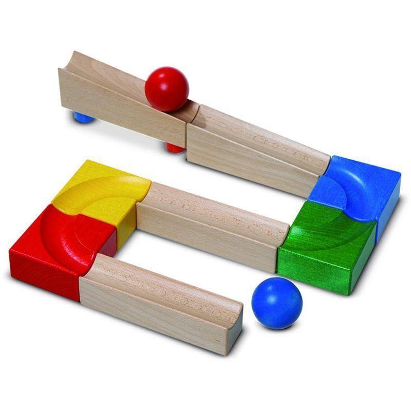 Конструктор-лабиринт деревянный nic "cubio" Дорога с шариками NIC2180 ...