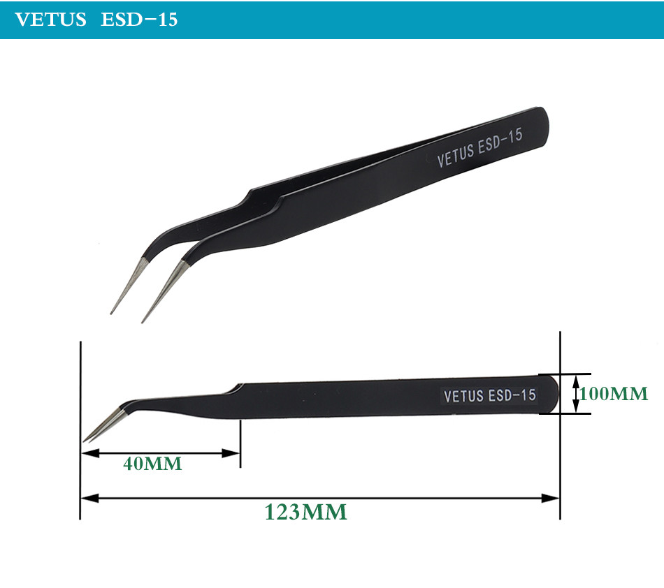 Пінцет Vetus (ESD 15) (ID#1484125480), ціна: 89 ₴, купити на Prom.ua