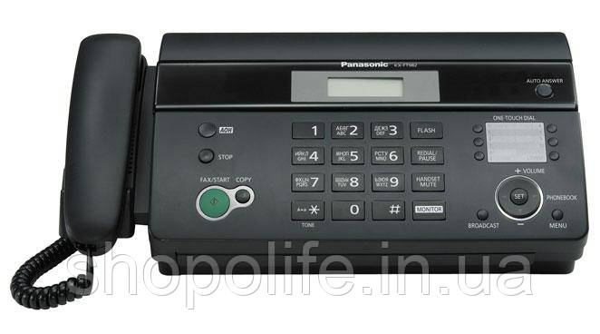 Купить Panasonic Дротовий факс KX-FT982UA-B Black (термопапір ...
