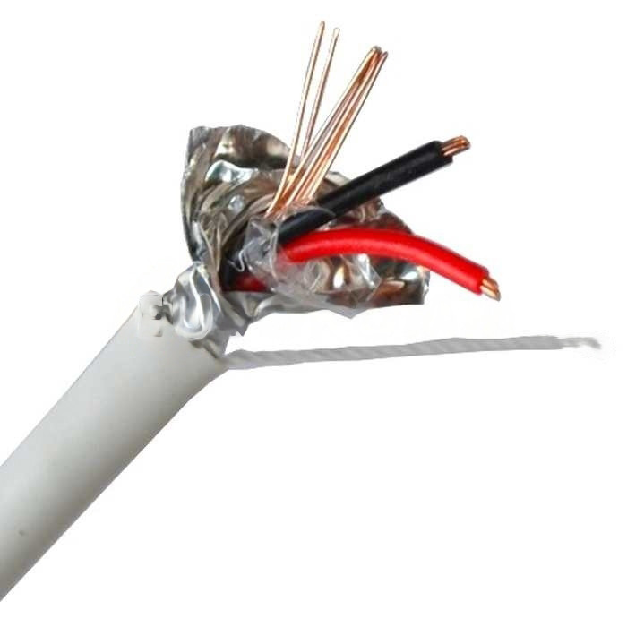 Кабель сигнальный VKcable ССА 2x0.22 экранированный, белый: продажа ...