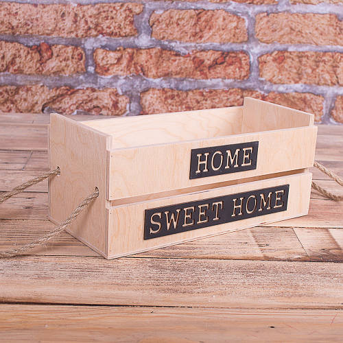 Ящик дерев'яний home sweet home 783-2 (ID#1862673710), цена: 190 ...
