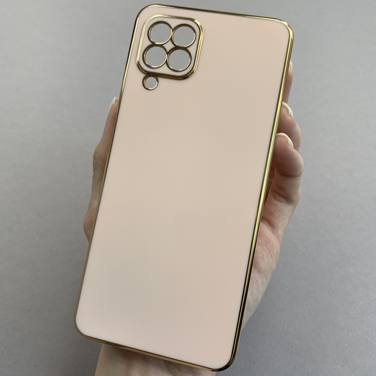 Чохол для Samsung Galaxy A22 чохол із золотою окантовкою на телефон ...