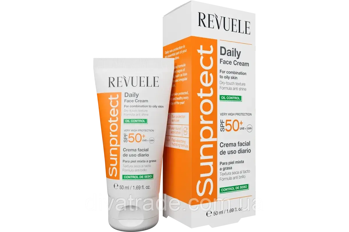 Купить Revuele Крем солнцезащитный для лица и тела Контроль жира SPF50 ...