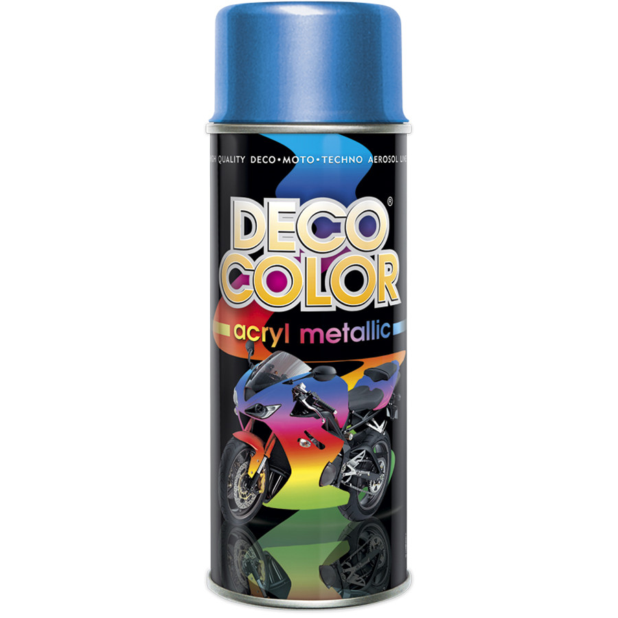 Аерозольна фарба DecoColor, металік, "METALLIC", Синій, 400ml (ID ...