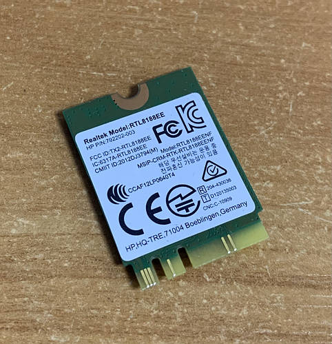 Купить Б/У Wi-Fi Модуль Realtek RTL8188EE, 792202-001, HP 640 G2, цена ...