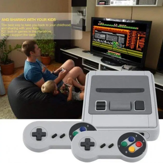 Игровая ретро приставка Денди 620 игр Mini Sfc с двумя проводными ...