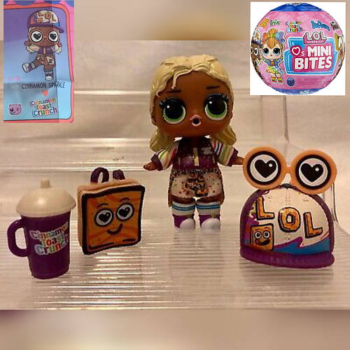 Lol surprise Loves Mini Bites Cereal Dolls Cinnamon sparkle with 7 ...