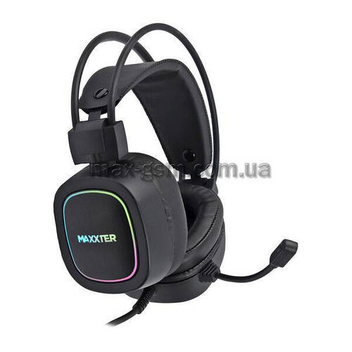 Купить Навушники Maxxter Ghost Helmet USB 7.1, RGB LED, black, цена 764 ₴ — Prom.ua (ID#1864581885)