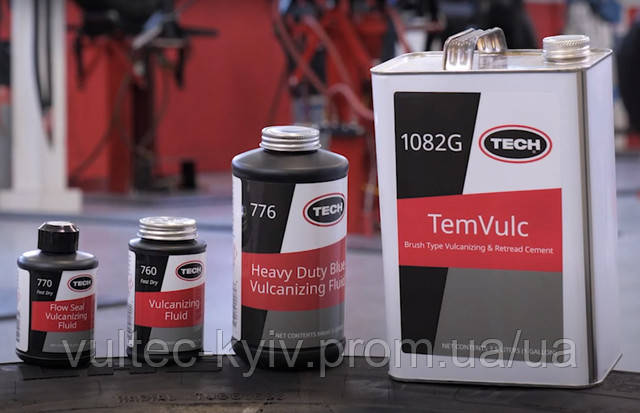 Вулканізуюча рідина 770 швидкосохнучий клей, Flow Seal VULCANIZING FLUID, об'єм 205 мл., TECH ...