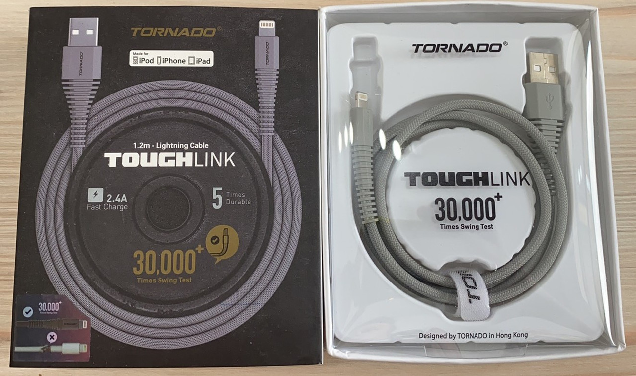 Купити USB Cable TORNADO Touch Link Lighting 1.2m Black, ціна 183 ...