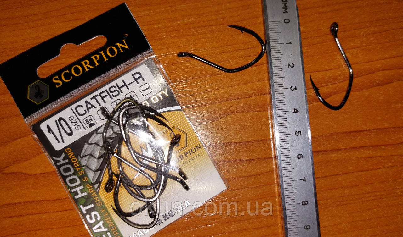 Гаки на сома Scorpion Catfish N1/0 10 шт. (ID#1483690748), цена: 55 ...