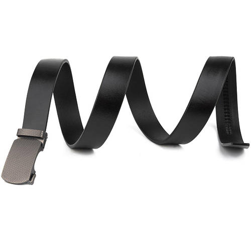 Ремінь чоловічий із зернистою пряжкою автомат Vintage 20272 Чорний ...