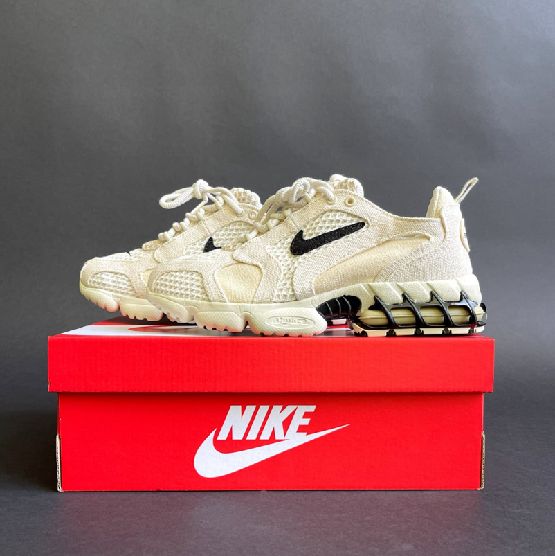 Кроссовки Nike Air Zoom Spiridon Stussy cage 2 beige Найк Зум Стусси ...