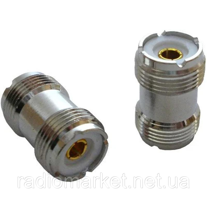 Перехідник гніздо UHF — гніздо UHF (PL-258), латунь: продаж, ціна у ...