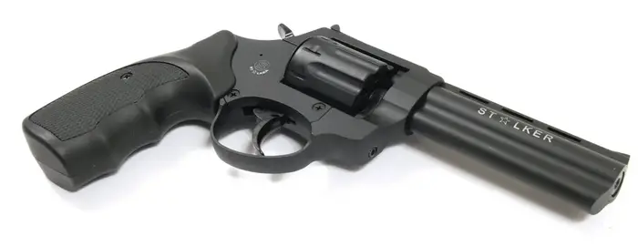Купить Револьвер под патрон Флобера Stalker 4.5" zinc чёрная рукоять с ...