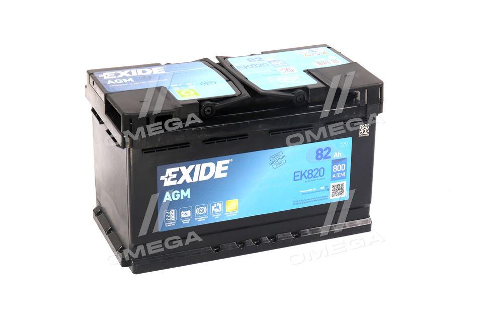 Аккумулятор 82Ah-12v Exide AGM (315х175х190),R,EN800 EK820 — в ...