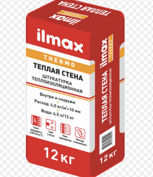 Купить Теплоизоляционная штукатурка ILMAX Thermo "Теплая стена" 12 кг, цена 275 ₴ — Prom.ua (ID ...