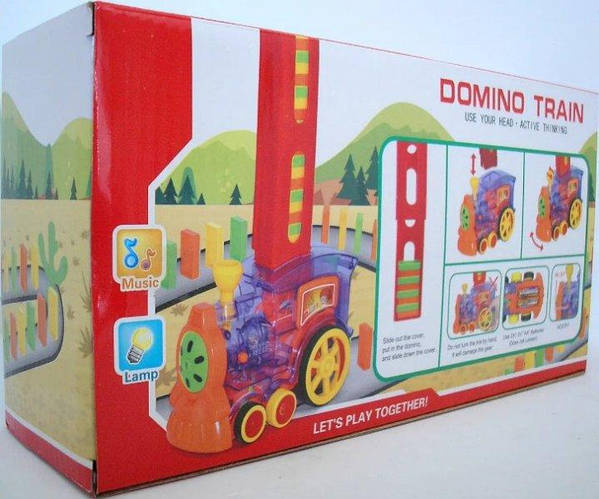 Детская игрушка паровозик с домино DOMINO Happy Truck, разноцветный (ID ...