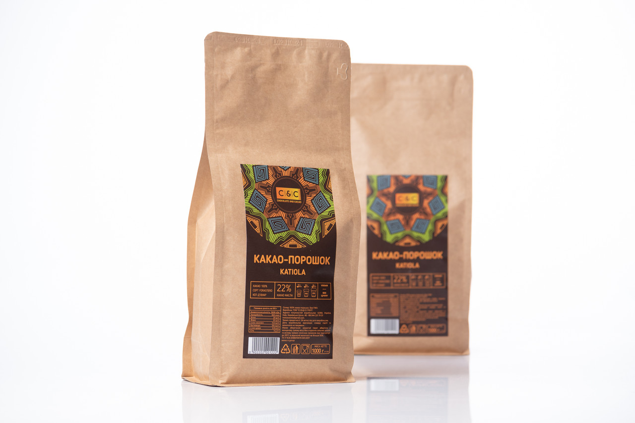 Какао-порошок 100% C&C Katiola 1кг.: продажа, цена в Хмельницком. Какао ...