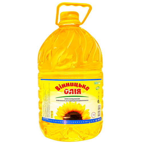 Масло подсолнечное рафинированное ТМ Винницкое, 10л (ID#1866300020 ...