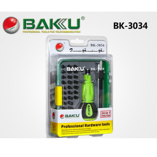 Купити Набір викруток BAKKU BK-3034 (Ручка + 34 насадок), Box, ціна 847 ...