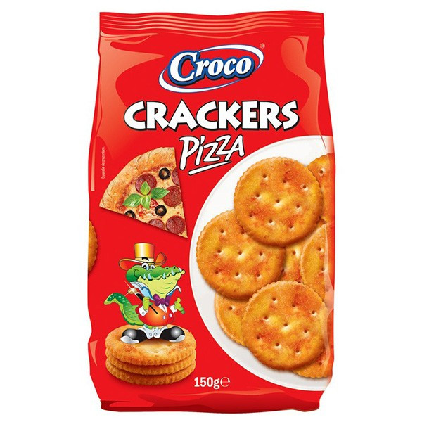 Купити Крекер Croco Crackers Pizza зі смаком піцци 150г, ціна 35 ...