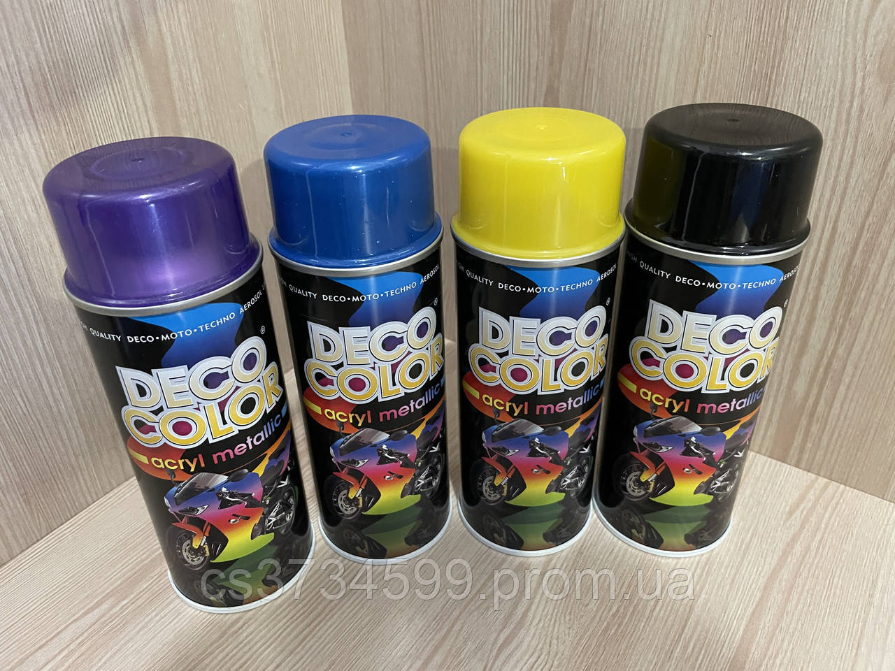 Фарба Deco color Metallic золотий 400 мл аерозольна (ID#1866353420 ...