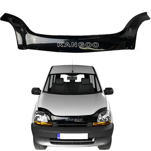 Дефлектор капота на Renault Kangoo 2003-2007 после рестайлинга (ID ...