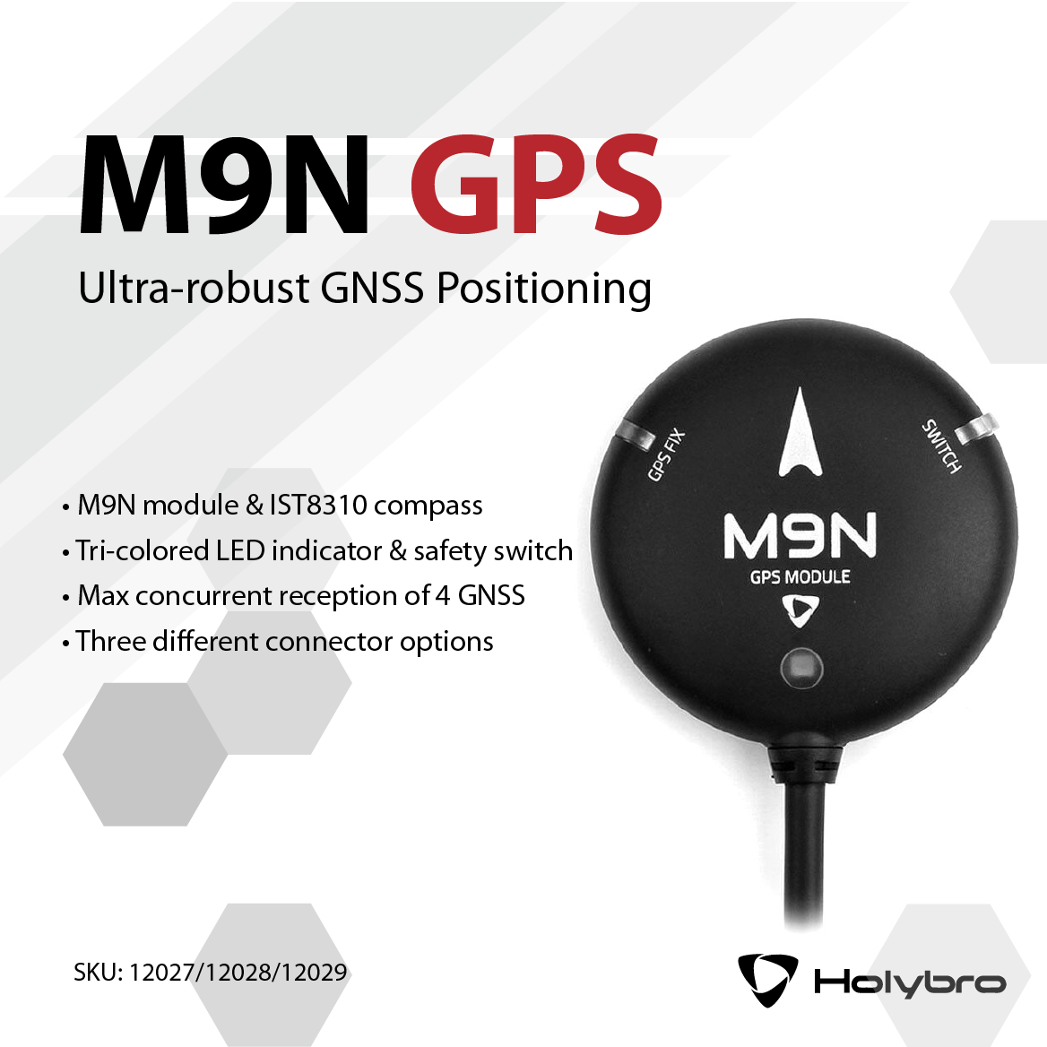 Купить GPS модуль для дронов Holybro M9N GPS, цена 4350 ₴ — Prom.ua (ID ...