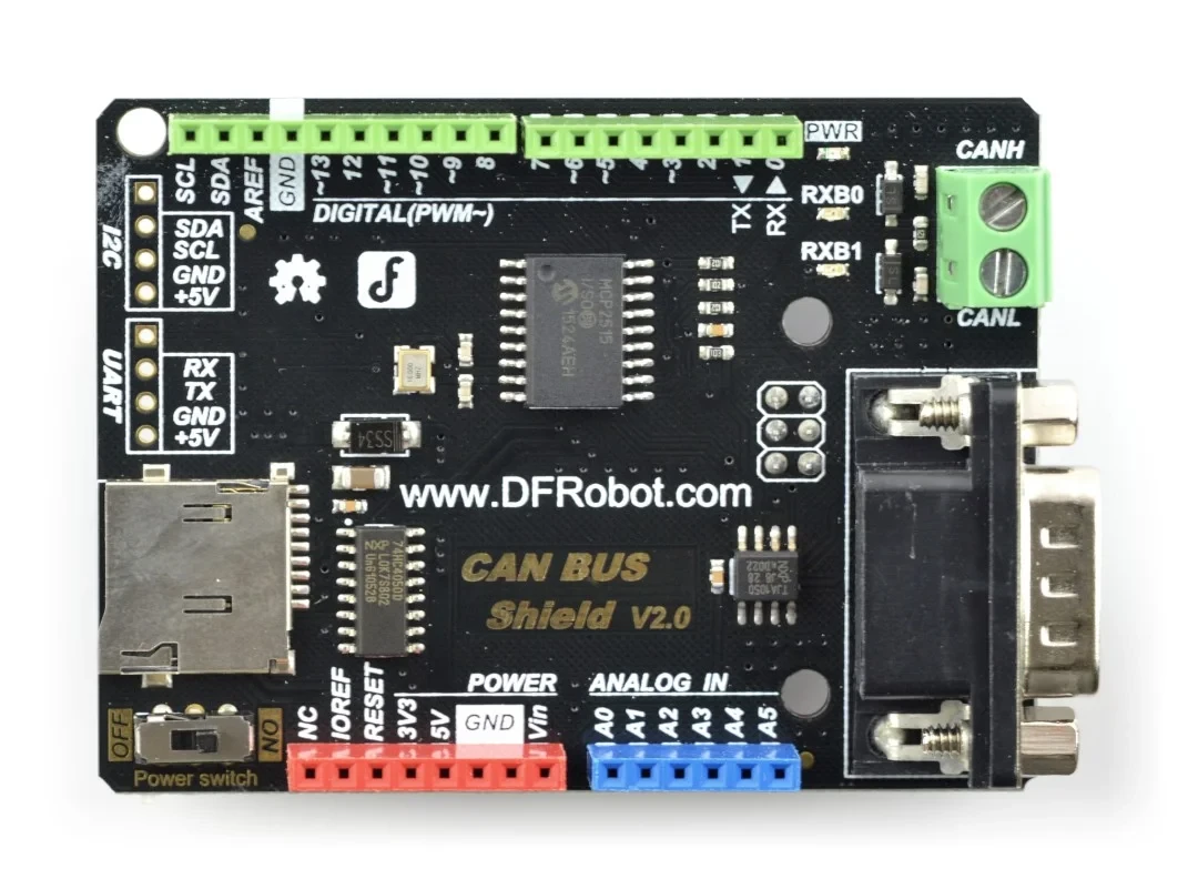 Купити CAN-Bus Shield v2.0 DFRobot - екран для Arduino, ціна 1546 ...