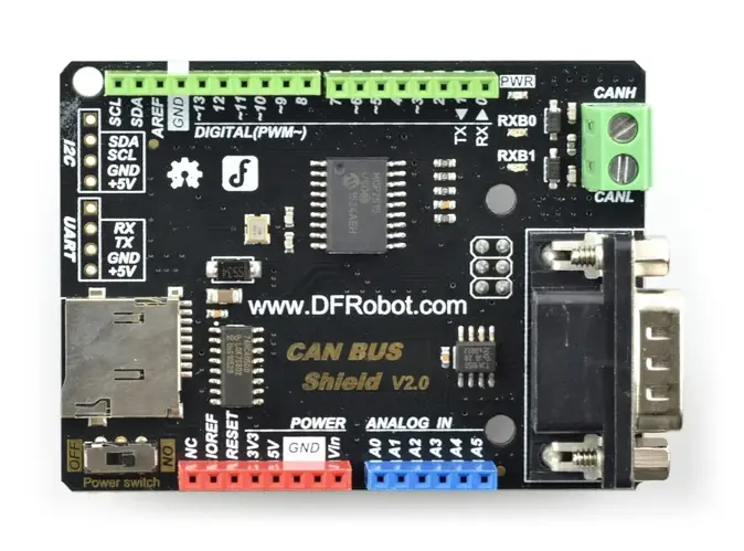 Купити CAN-Bus Shield v2.0 DFRobot - екран для Arduino, ціна 1546 ₴ - Prom.ua (ID# 1867518395)