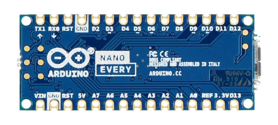 Модуль Arduino Nano Every - ABX00028, Микроконтроллер ATSAMD11D14A ...