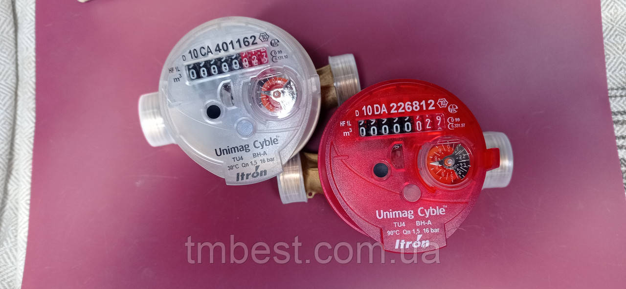 TU4 Unimag Itron счетчик горячей и холодной воды Ду 15 1/2" без КМЧ (ID ...