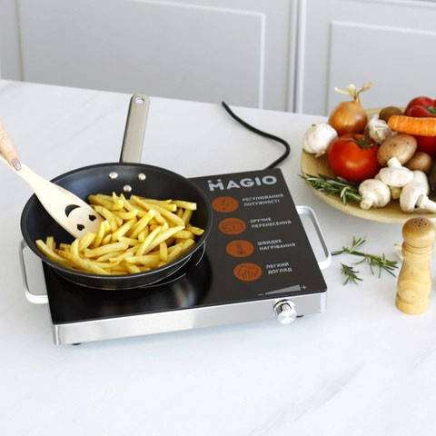 Купити Комфорка електрична MAGIO MG-442 / Електроплита інфрачервона настільна / Індукційна BE ...