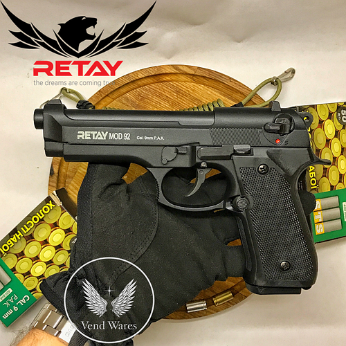 Купити Стартовий пістолет Beretta Retay Mod 92 Black під холостий ...