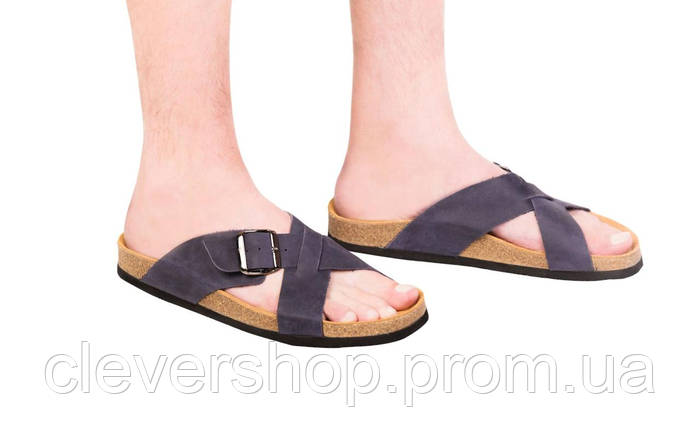 Купить Ортопедические шлепанцы мужские FootCare FA-303 46 Синий CS, код ...