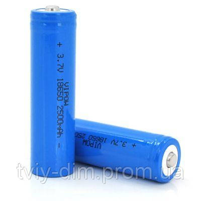 Аккумулятор 18650 Li-Ion ICR18650 TipTop, 2500mAh, 3.7V, Blue Vipow ...