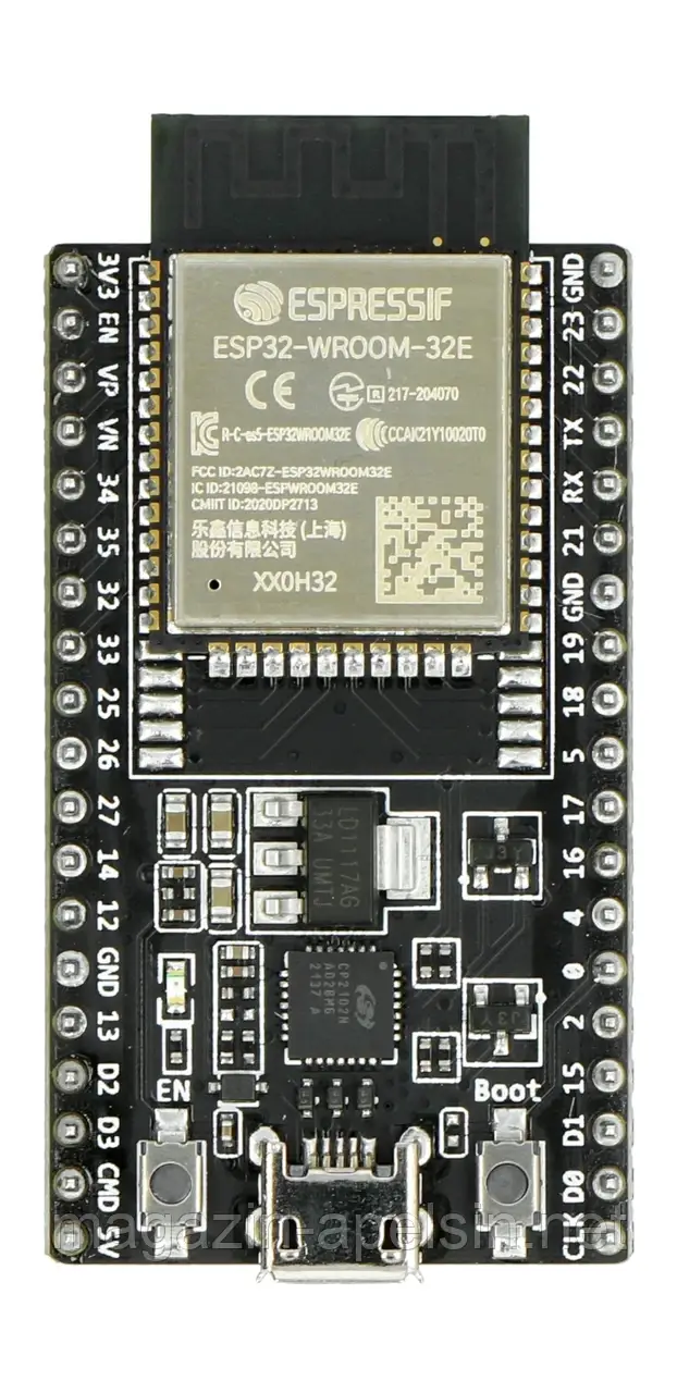 Платформа ESP32-DevKitC-32E V4 WiFi + BT 4.2 з модулем ESP-WROOM-32E (ID#1868420073), цена: 885 ...