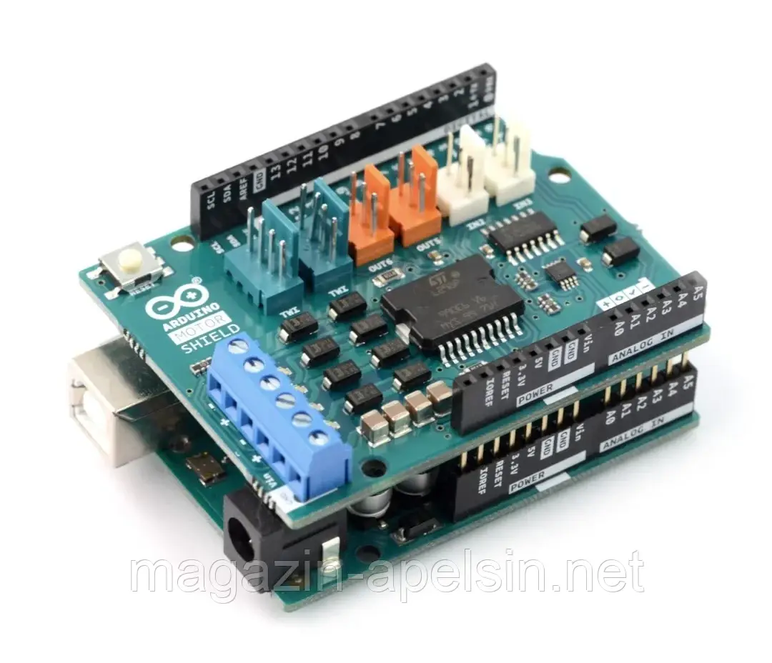 Модуль Arduino Motor Shield Rev3 для управления двумя двигателями ...
