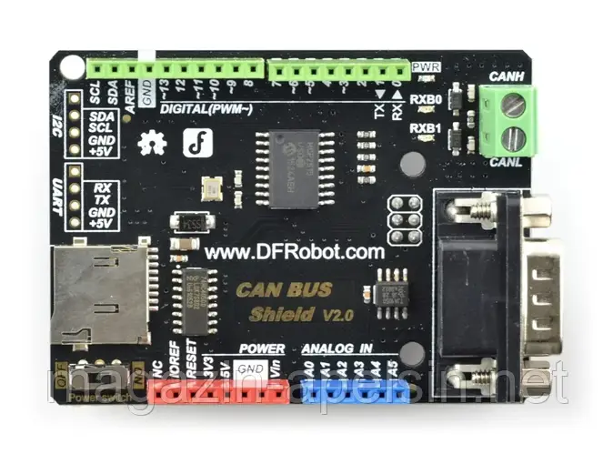 Купити CAN-Bus Shield v2.0 DFRobot - екран для Arduino, ціна 1545 ₴ - Prom.ua (ID# 1868417797)