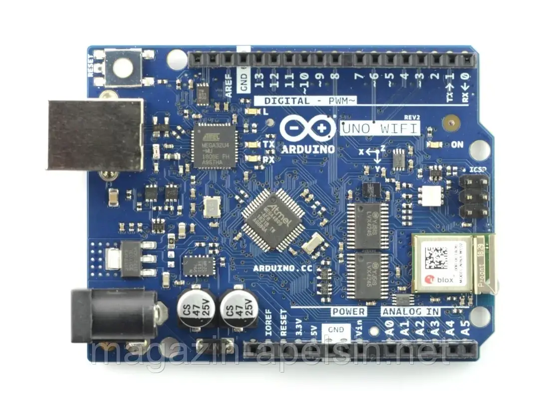 Купити Arduino Uno WiFi Rev2 - ABX00021, ціна 3275 ₴ - Prom.ua (ID# 1868428699)