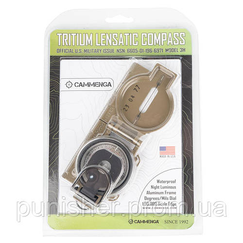 Компас Cammenga 3H Tritium Lensatic Compass Блистер, Coyote Brown ...