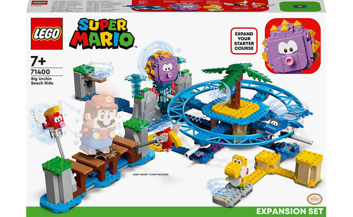 LEGO Super Mario Дополнительный набор «Поездка по пляжу большого ежа ...