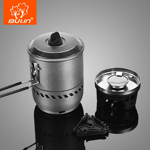 Портативна газова система для приготування їжі Bulin S2600-A для туризму кемпінгу походів сірий ...