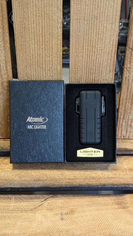 Зажигалка электронная тактическая ATOMIC Mil-Tec Черная Micro USB ...