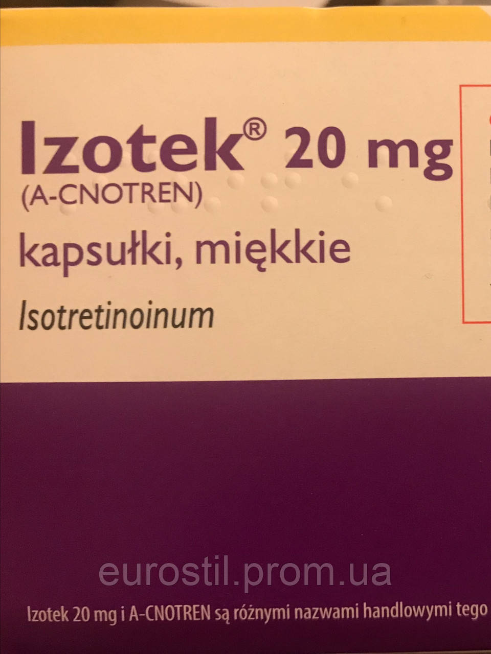 Купить Ізотек 20мг 60таб Изотек акнетин роакутан акне угри, цена 1280 ...