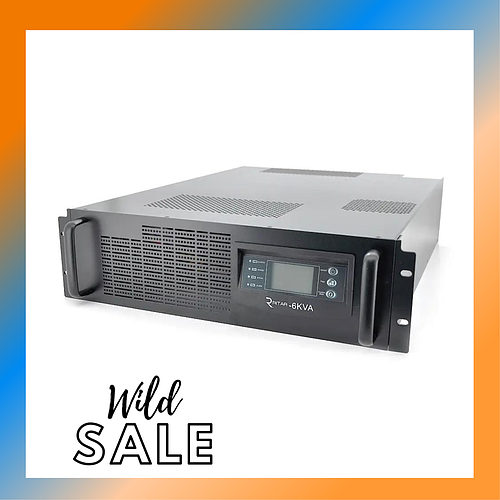Купити Інвертор з правильною синусоїдою ONLINE Ritar RT-6KL-LCD, RACK 6000VA (5400Вт), 192В ...
